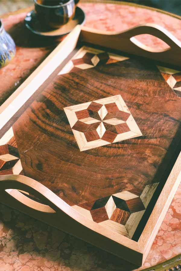 handmade-egypt-wooden-trays - Decobate
